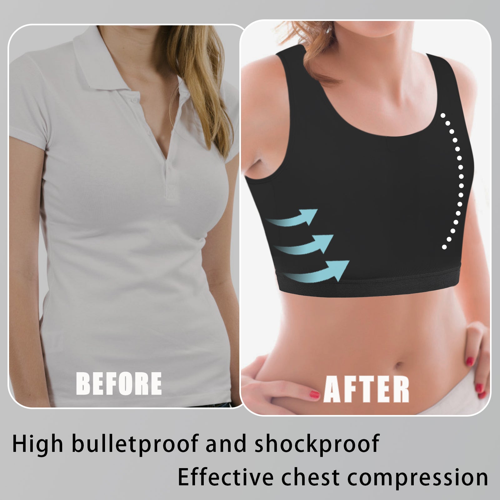 Buy Transgender Cosplay FTM Breathable Half Chest Binder, Cheap Chest ...